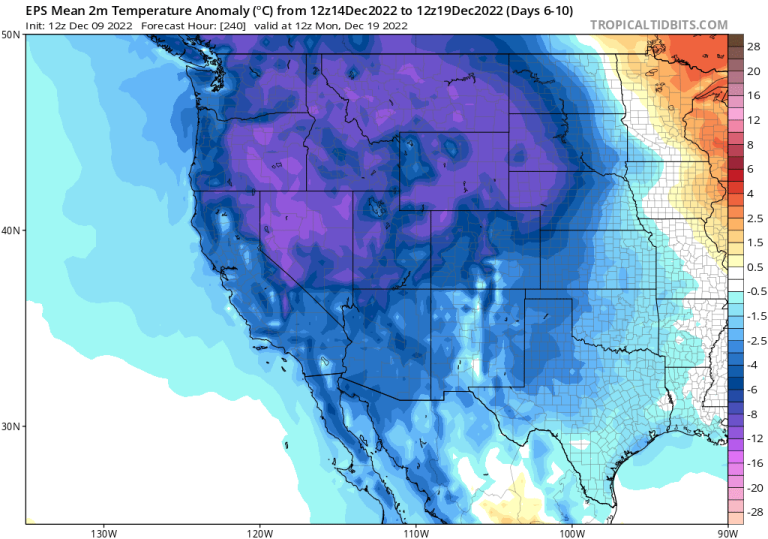 Stormy and cold pattern across California, and the broader West ...